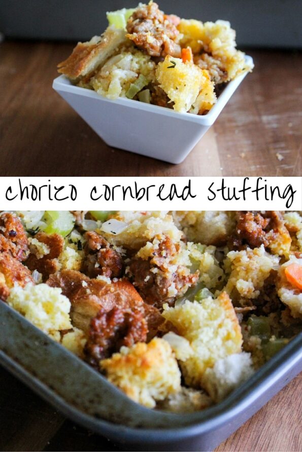Chorizo Cornbread Stuffing - What Molly Made