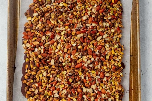 Easy Dark Chocolate Coffee Bean Bark