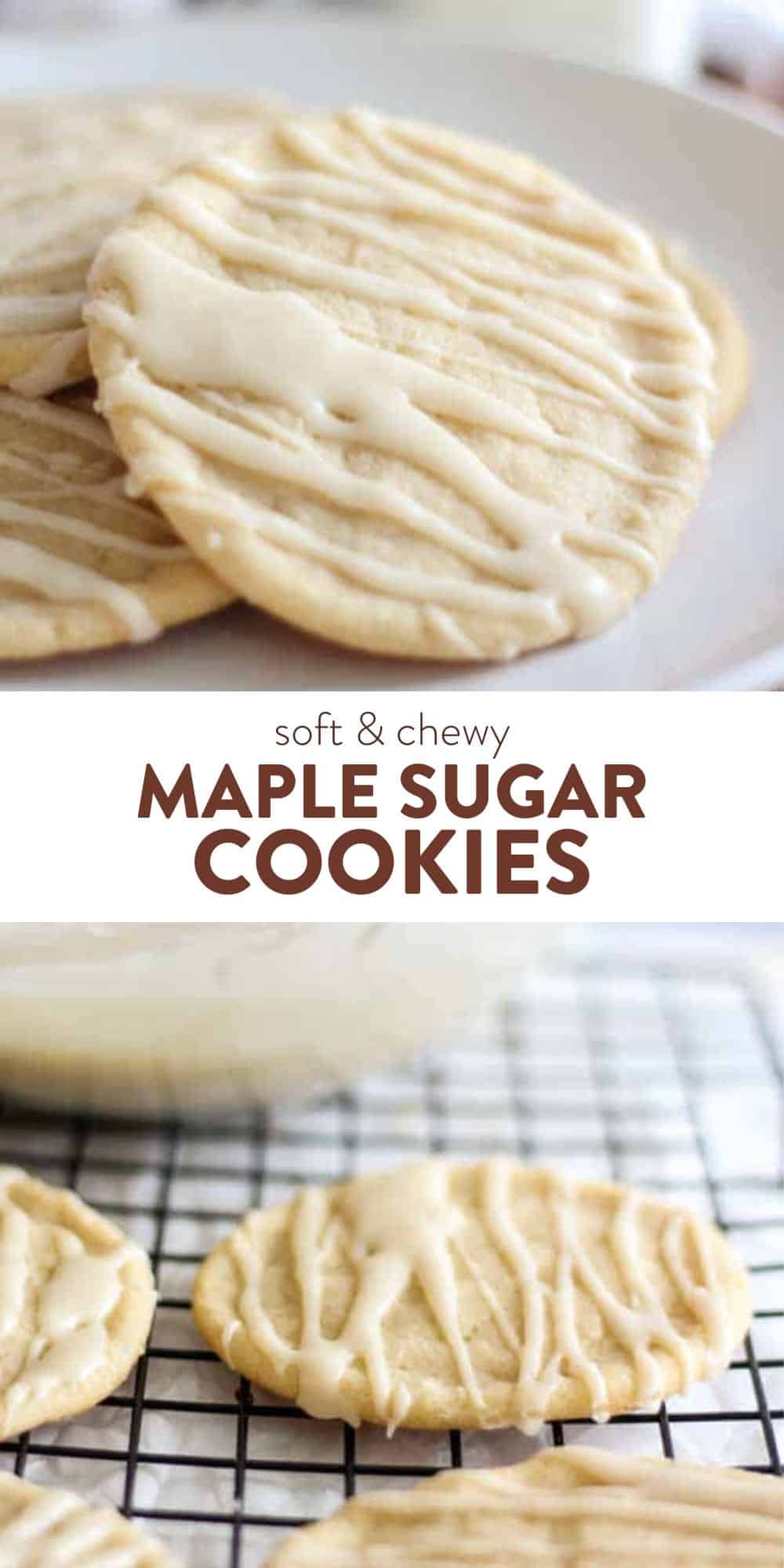 Chewy Maple Sugar Cookies With Maple Syrup Icing