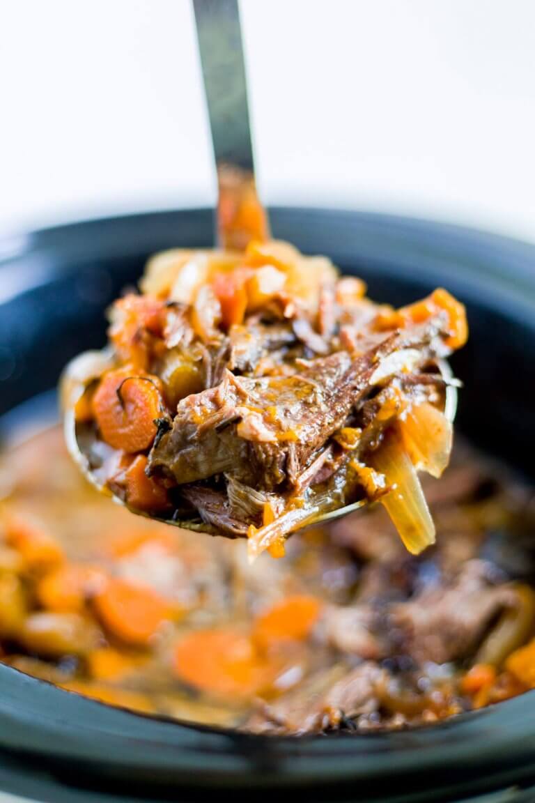 Slow Cooker Sweet Potato Beef Stew | What Molly Made