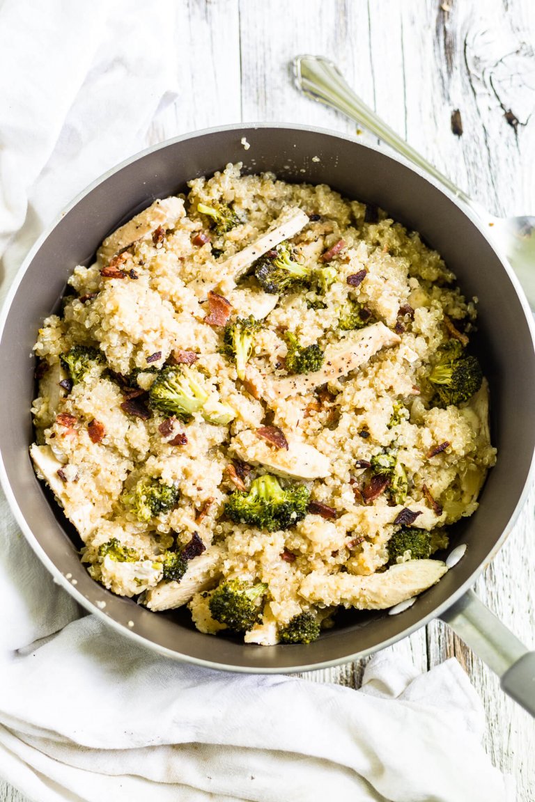 Creamy Chicken with Quinoa and Broccoli | What Molly Made