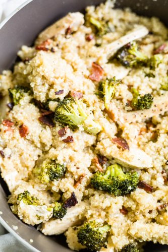 Creamy Chicken with Quinoa and Broccoli | What Molly Made