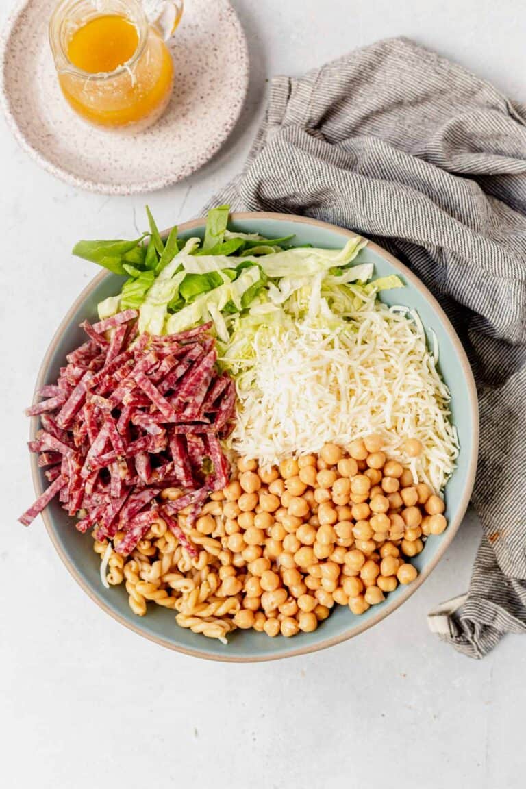 Italian Pasta Salad with Salami and Mozzarella | What Molly Made