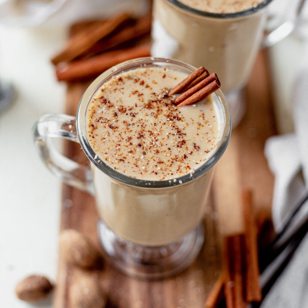 Easy Dairy Free Eggnog Recipe (Thick and Creamy)