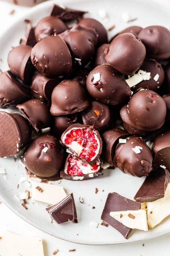 Chocolate Covered Raspberries [Tru Fru Copycat] | What Molly Made