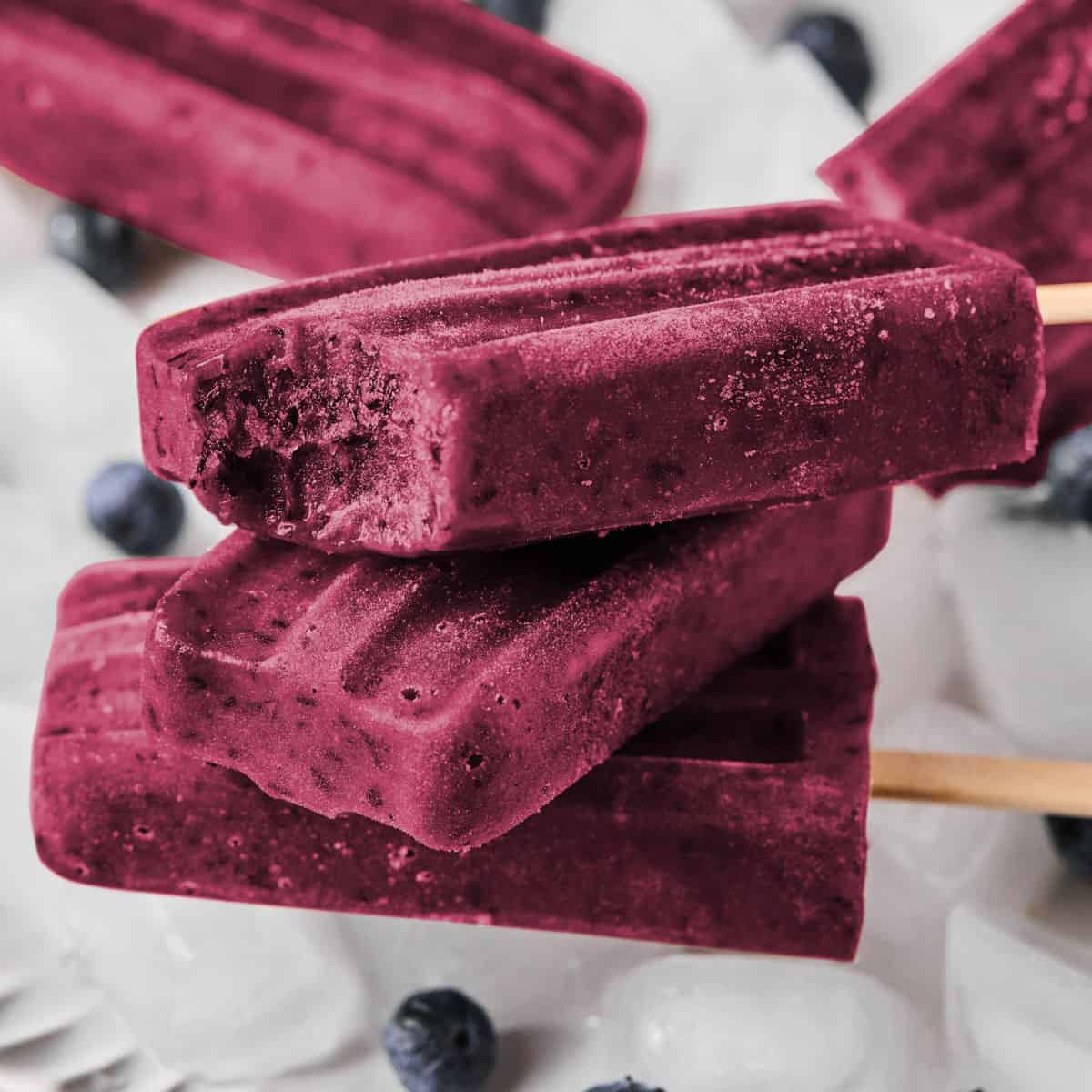 Naturally Sweet Blueberry Popsicles | What Molly Made