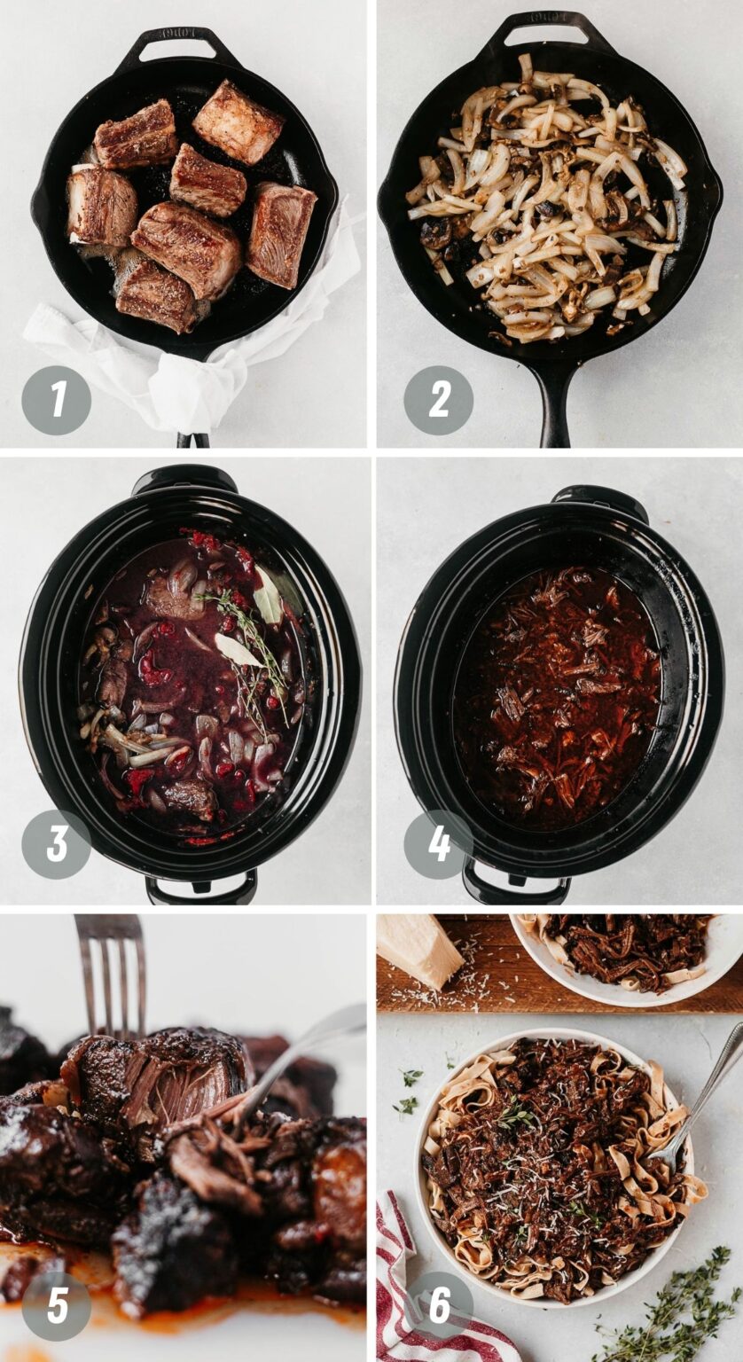 Slow Cooker Braised Short Rib Pasta | What Molly Made