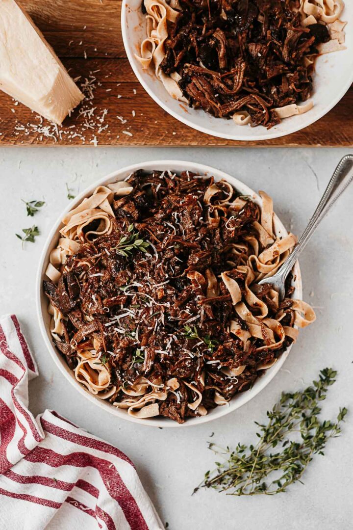 Slow Cooker Braised Short Rib Pasta | What Molly Made
