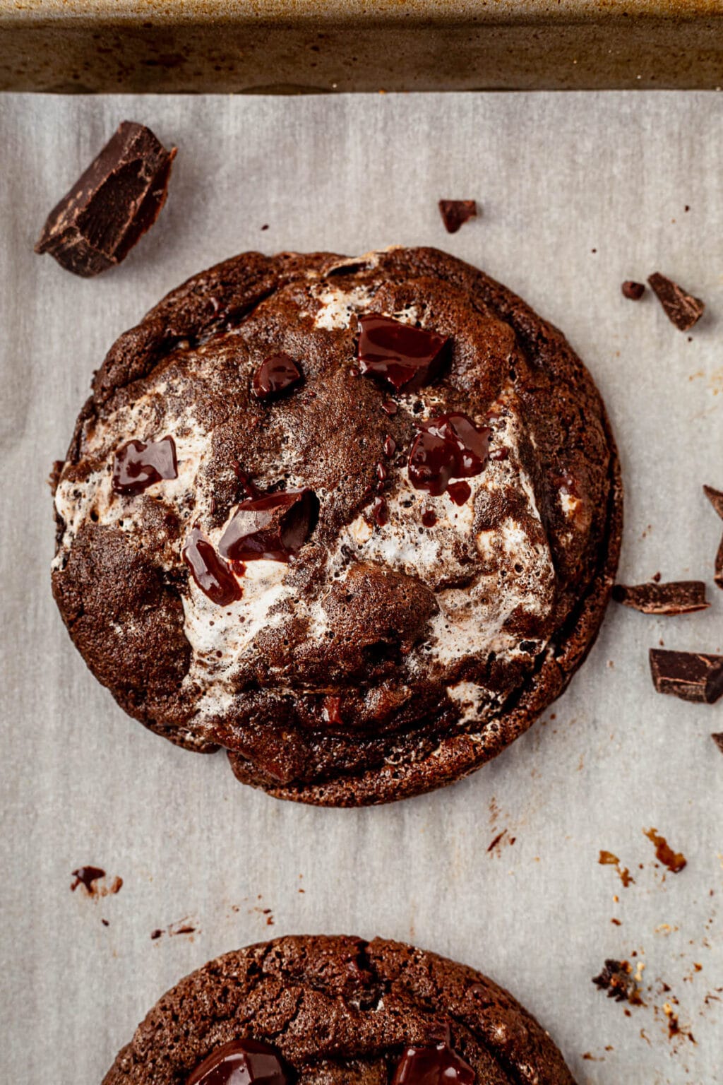 Chocolate Marshmallow Cookies (Thick and Chewy!)
