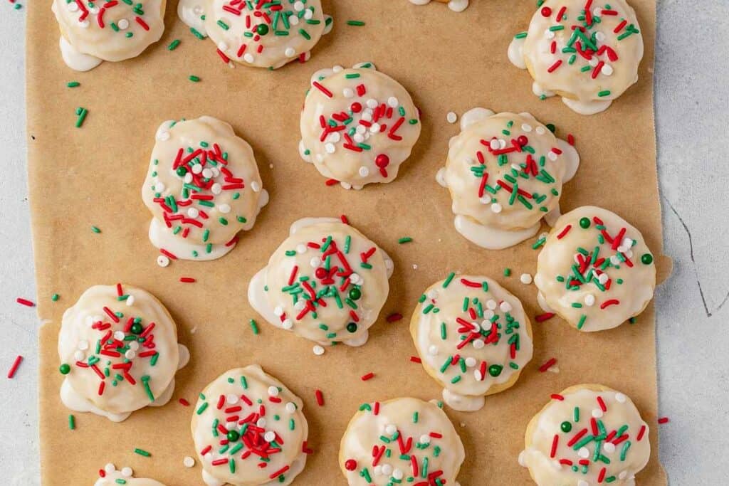 Easy Italian Sprinkle Cookies (Italian Wedding Cookies)