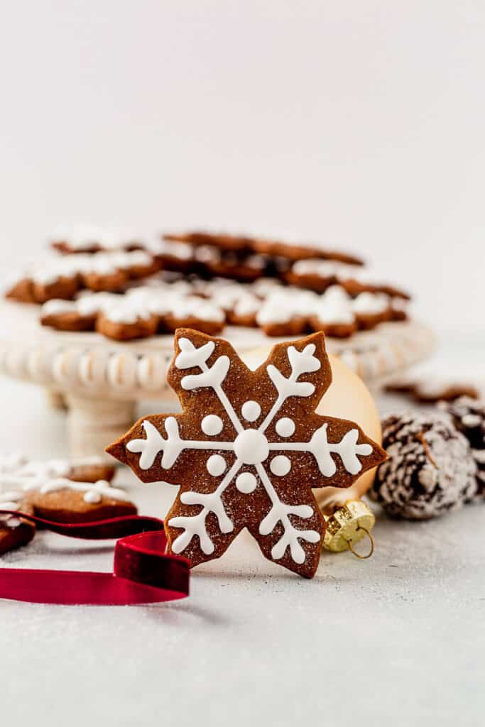 Gingerbread Snowflake Cookies | What Molly Made