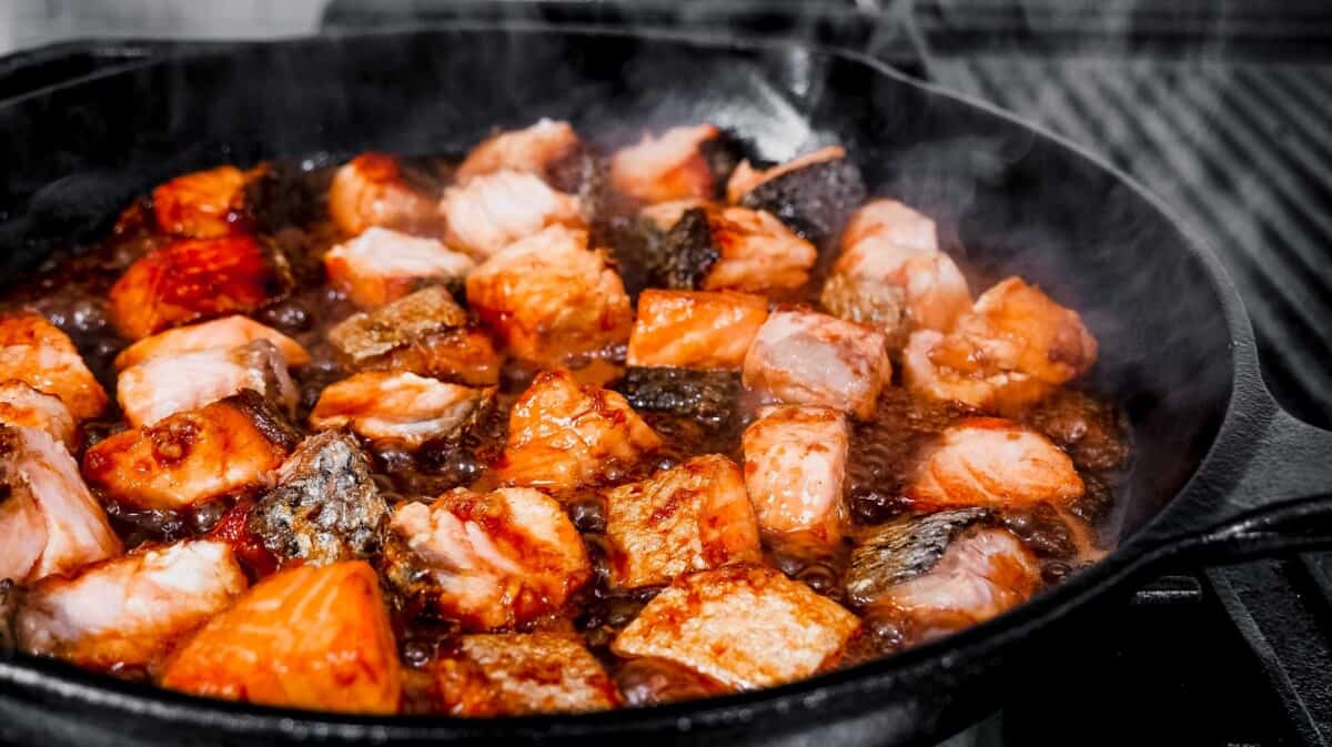Honey Garlic Salmon Rice Bowl | What Molly Made