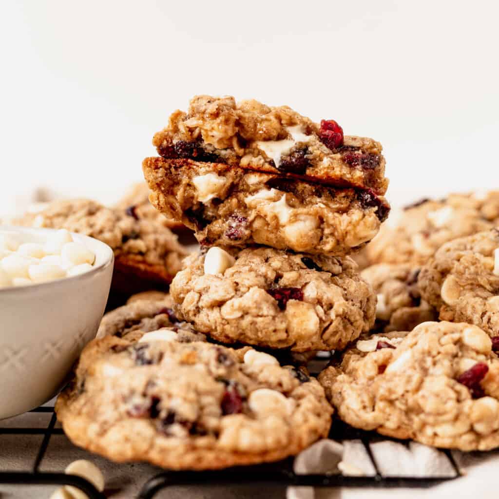 White Chocolate Cranberry Oatmeal Cookies | What Molly Made