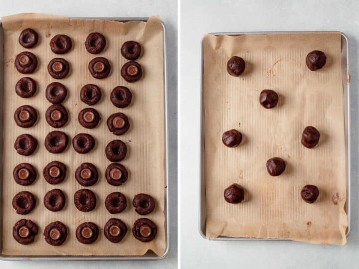 Easy Rolo Stuffed Chocolate Cookies