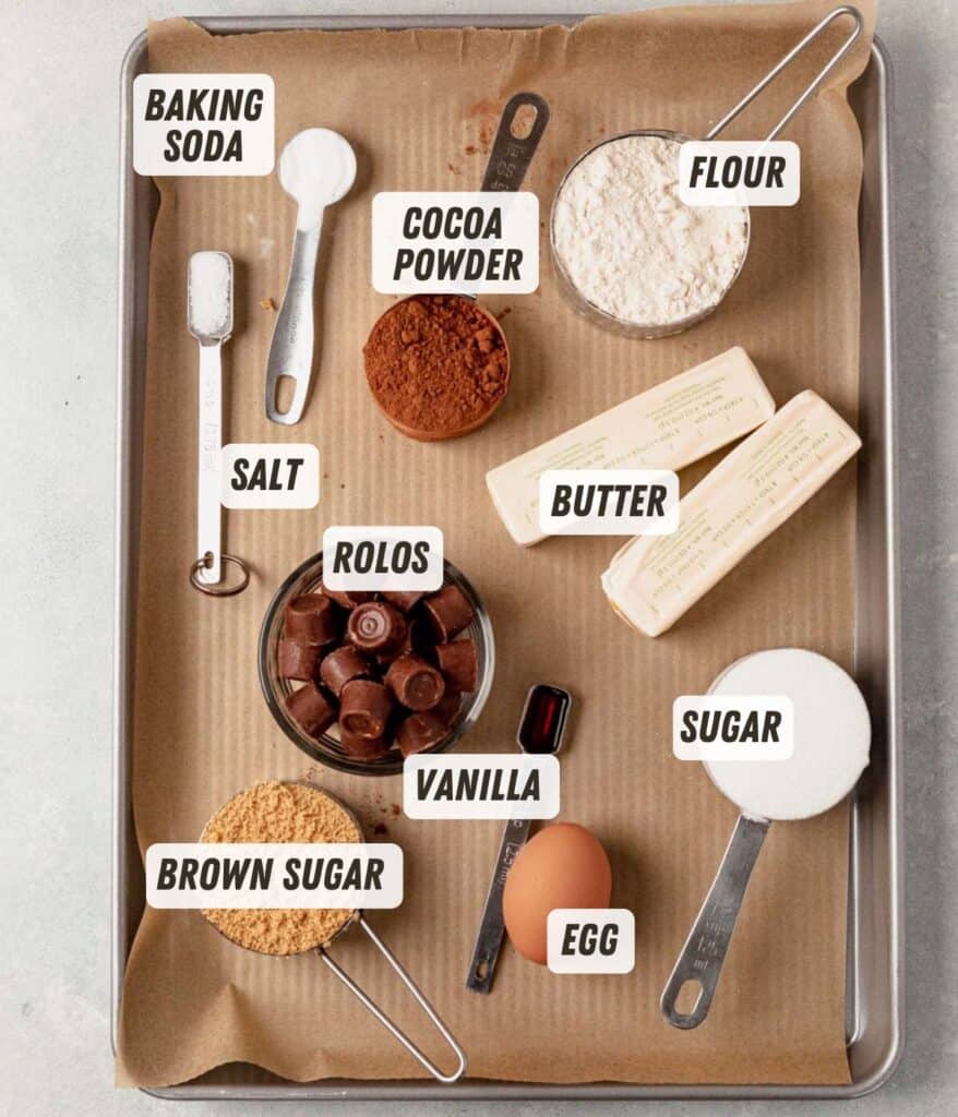 Easy Rolo Stuffed Chocolate Cookies