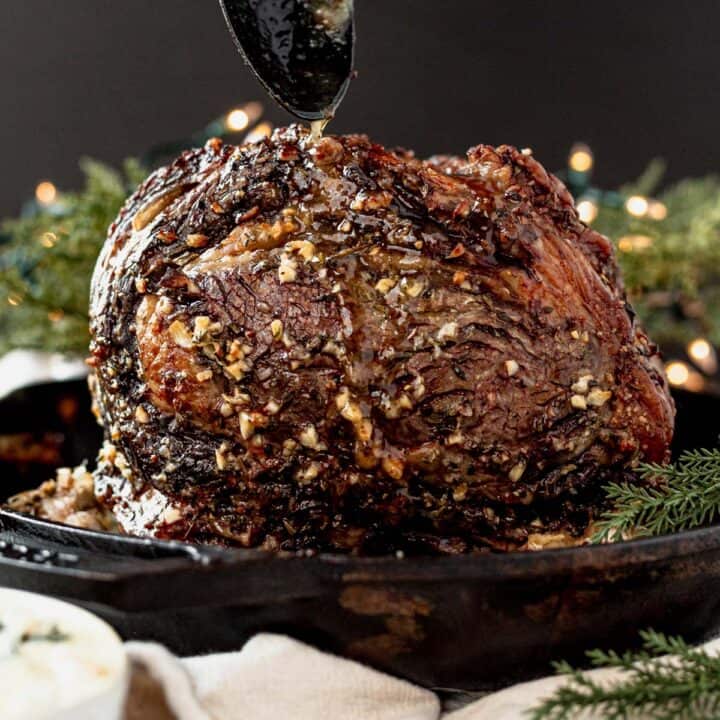 Garlic Herb Standing Rib Roast (Prime Rib) | What Molly Made