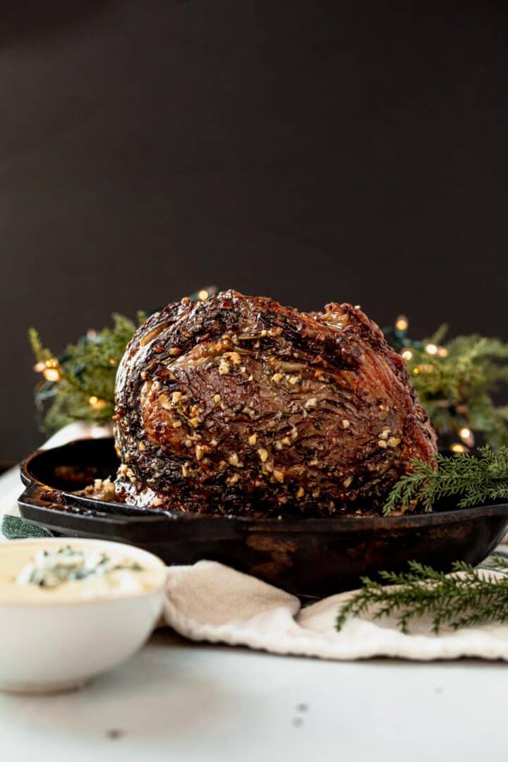 Garlic Herb Standing Rib Roast (Prime Rib) | What Molly Made