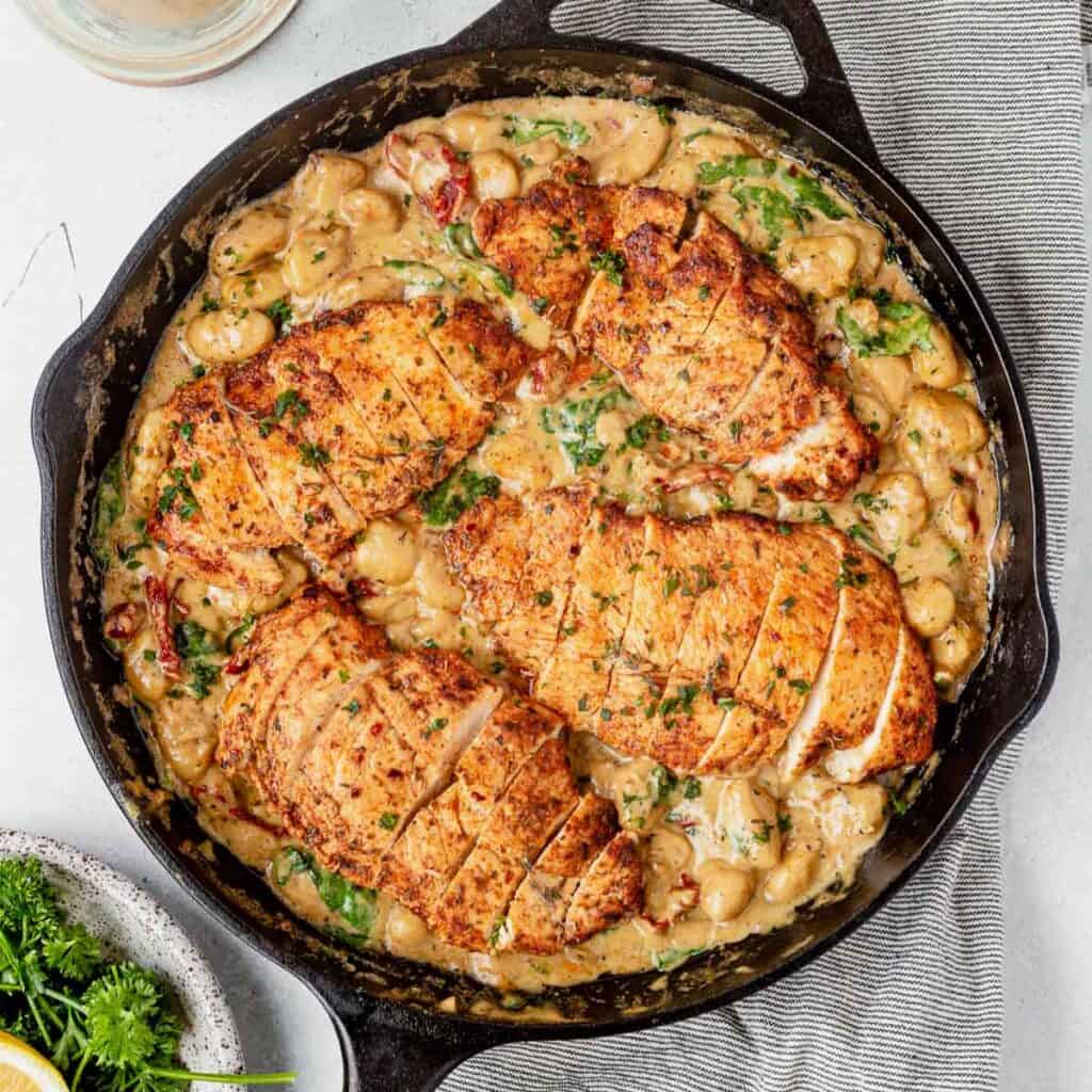 One Pan Creamy Chicken and Gnocchi | What Molly Made
