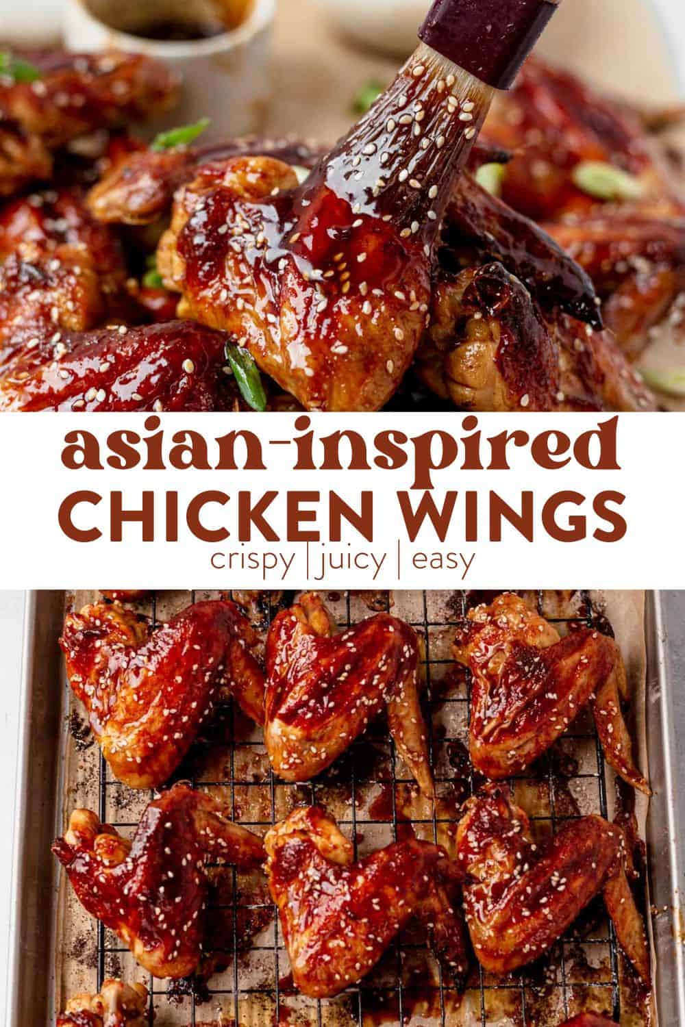 Crispy Asian Chicken Wings (Sticky, Oven-Baked)