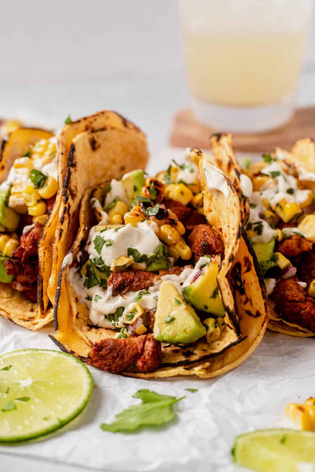Pork Tenderloin Tacos with Corn Salsa | What Molly Made
