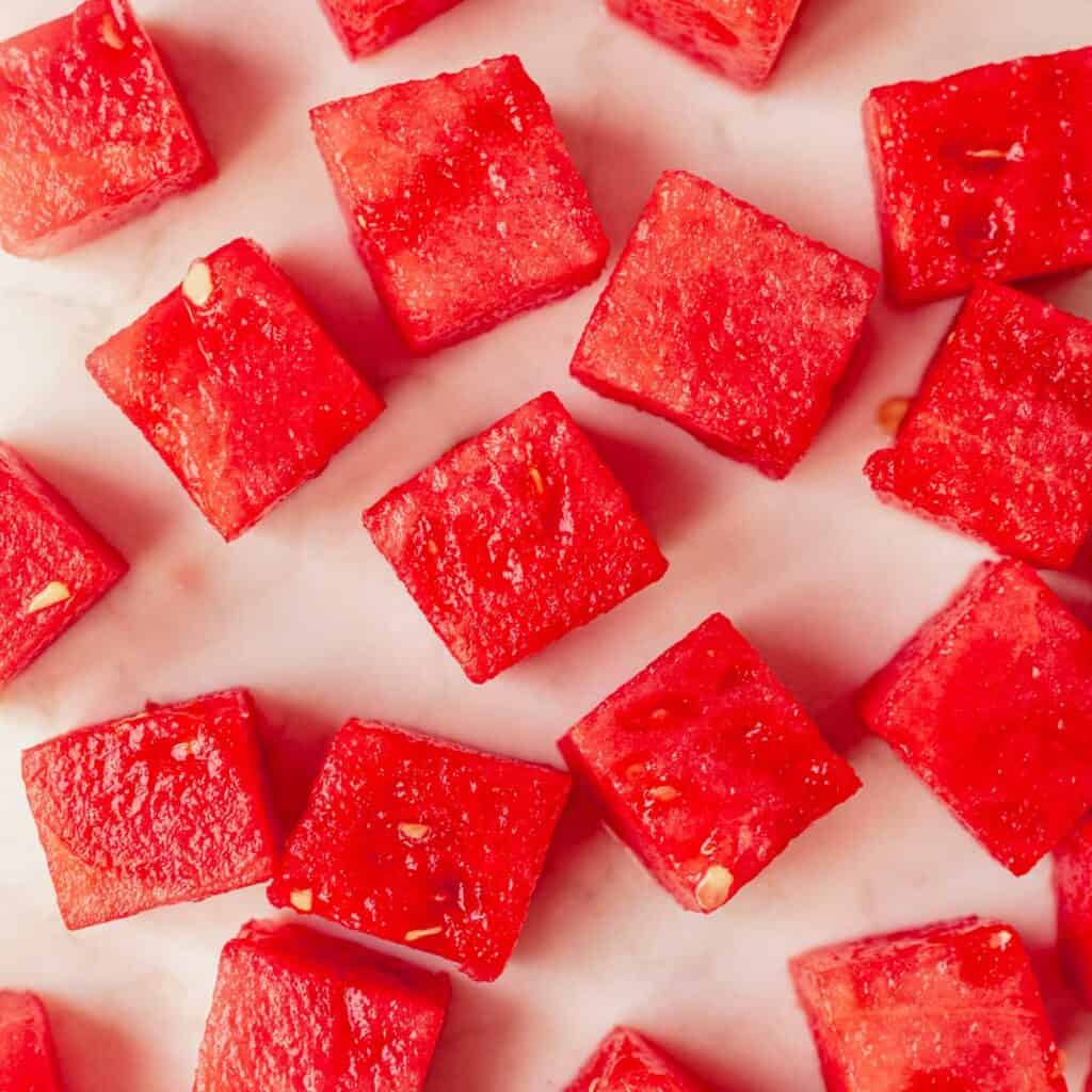 How to Cut Watermelon Into Cubes and Sticks