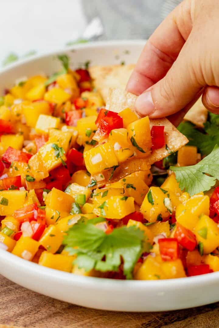 Best Fresh Peach Mango Salsa Recipe