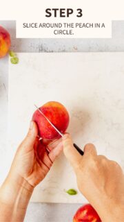 How to Slice a Peach | What Molly Made