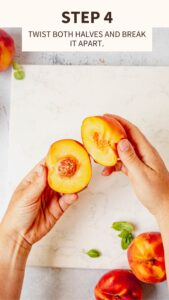 How to Slice a Peach | What Molly Made