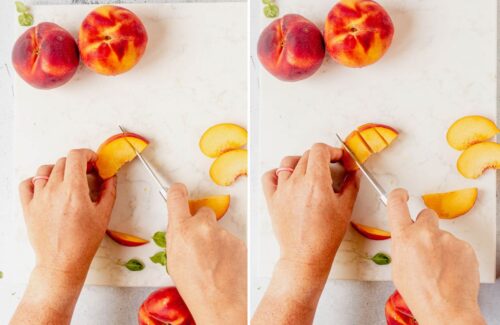 How to Slice a Peach | What Molly Made