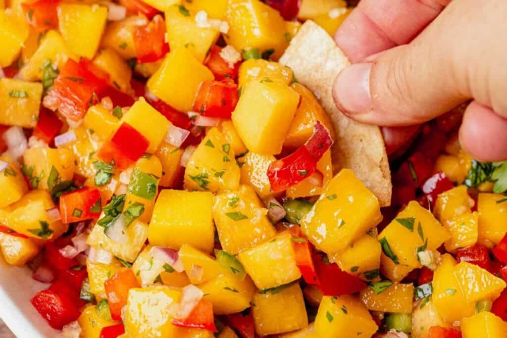 Best Fresh Peach Mango Salsa Recipe