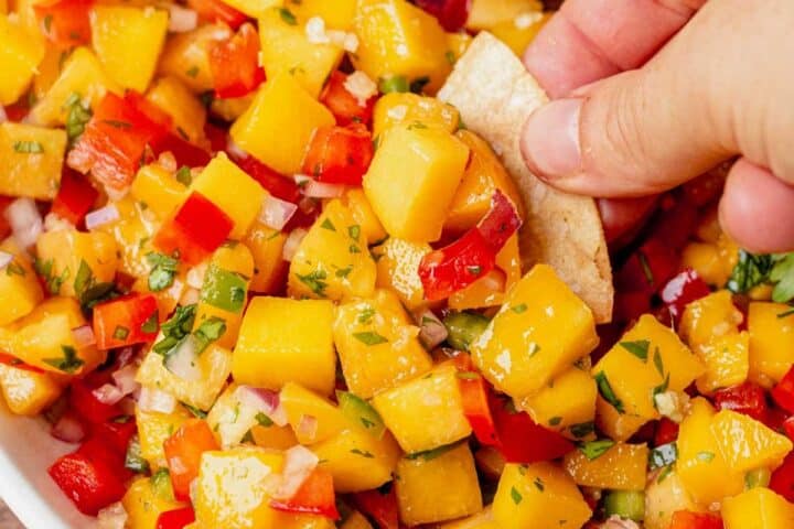 Best Fresh Peach Mango Salsa Recipe