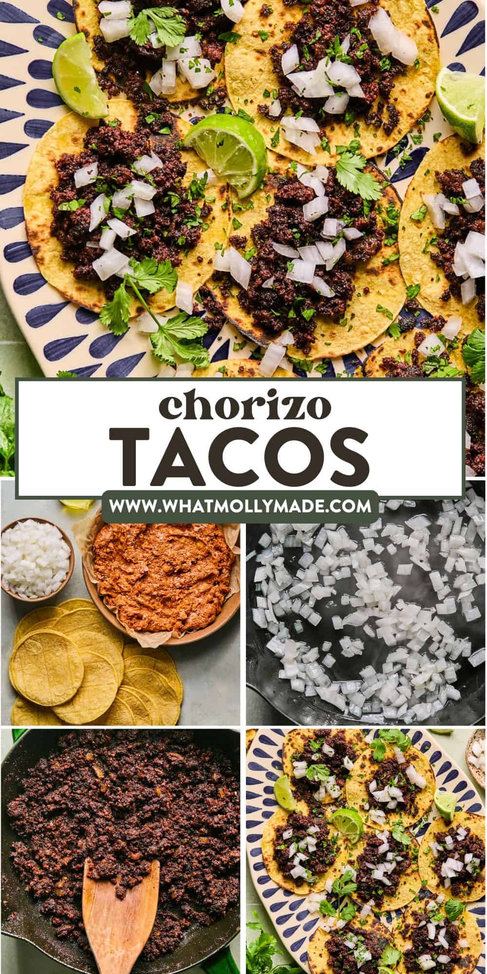 Chorizo Tacos (Crispy, 15 Minutes) | What Molly Made