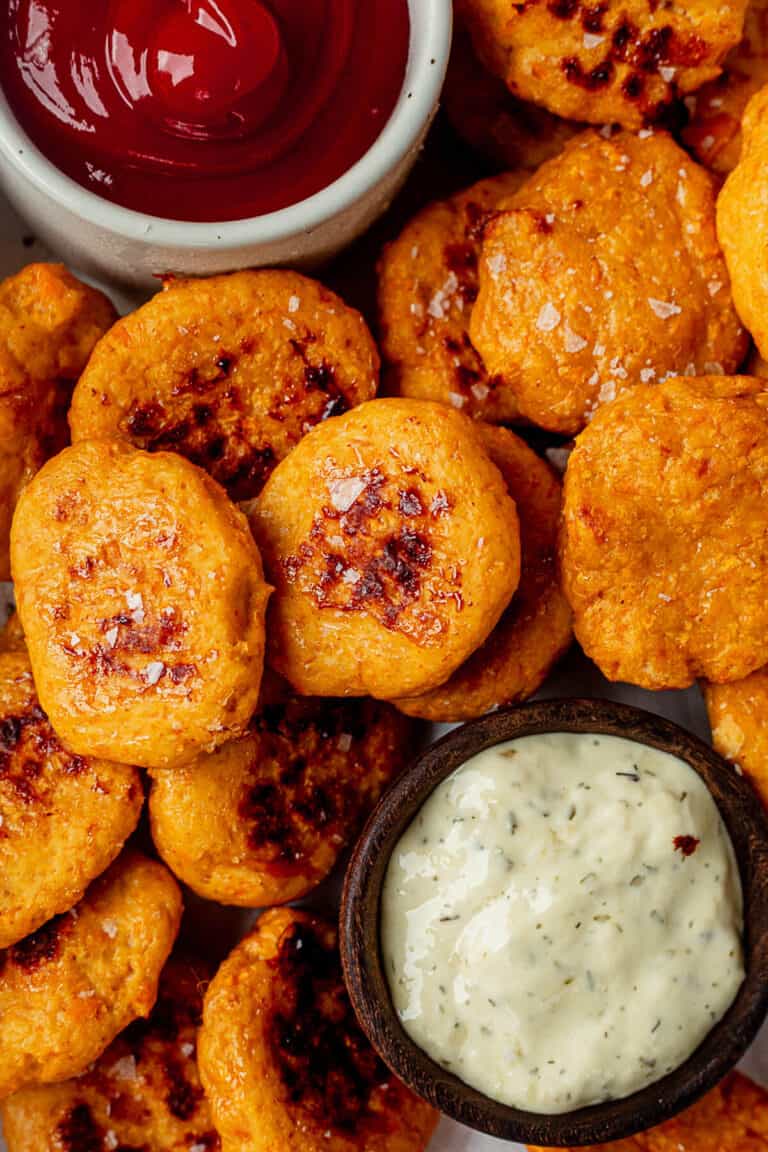 Healthy Baked Chicken Nuggets Recipe (No Breading)