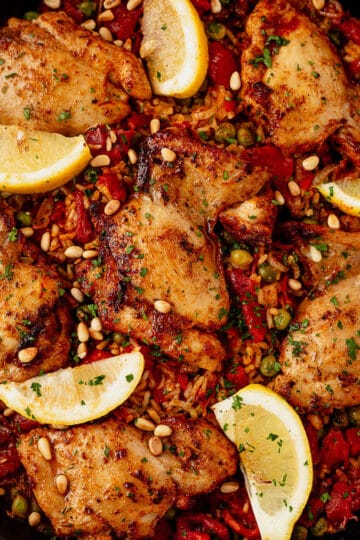One Pot Spanish Chicken and Rice (Arroz con Pollo)
