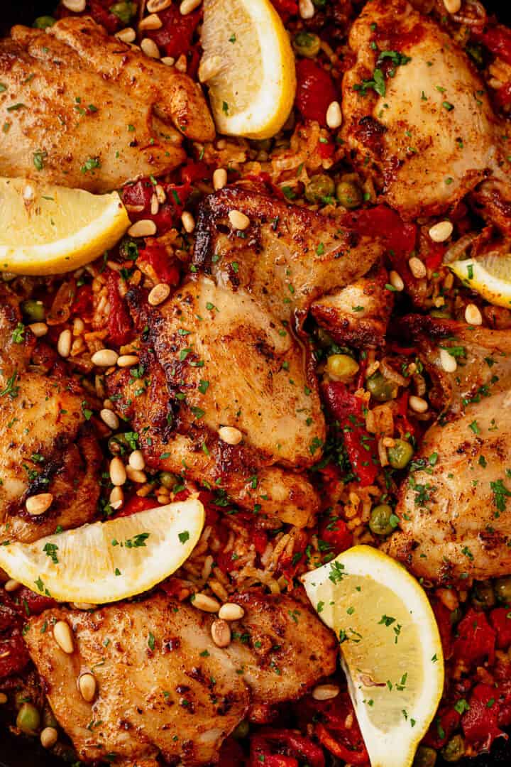 One Pot Spanish Chicken and Rice (Arroz con Pollo)