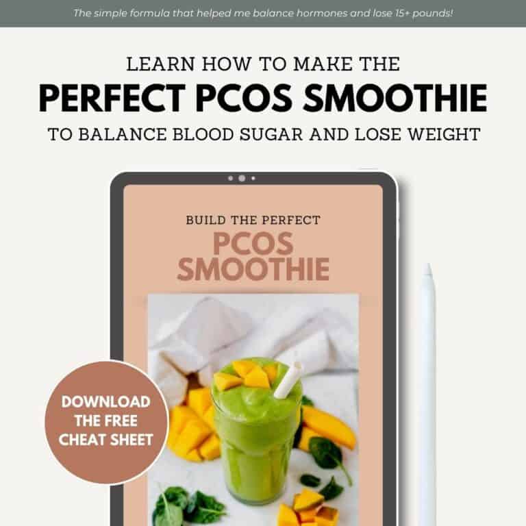 PCOS Smoothies Cheat Sheet | What Molly Made