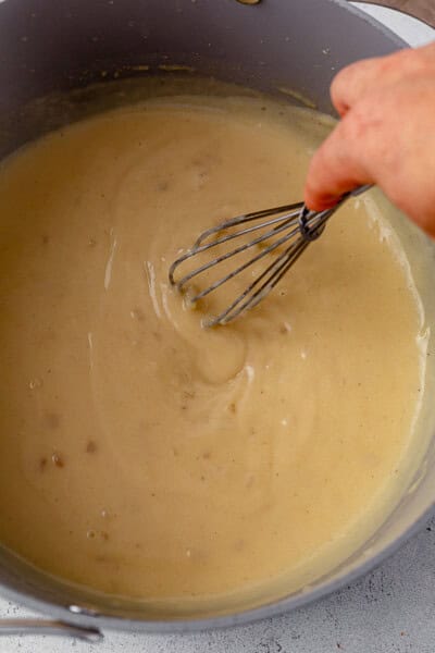 Easy Make-Ahead Gluten Free Gravy Recipe with Drippings