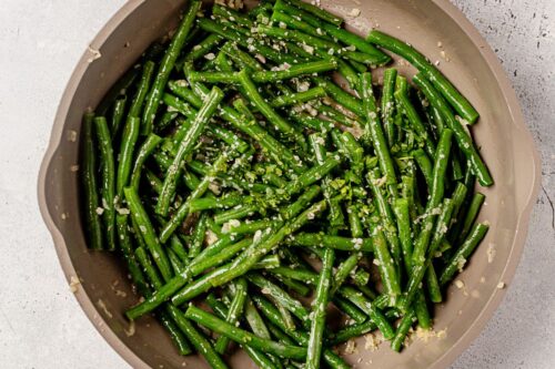 French Green Beans (Haricot Verts) with Garlic and Shallots