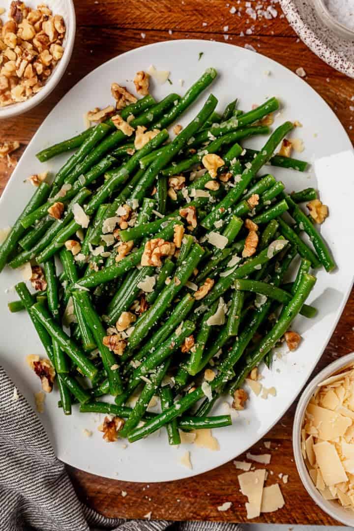 French Green Beans (Haricot Verts) with Garlic and Shallots