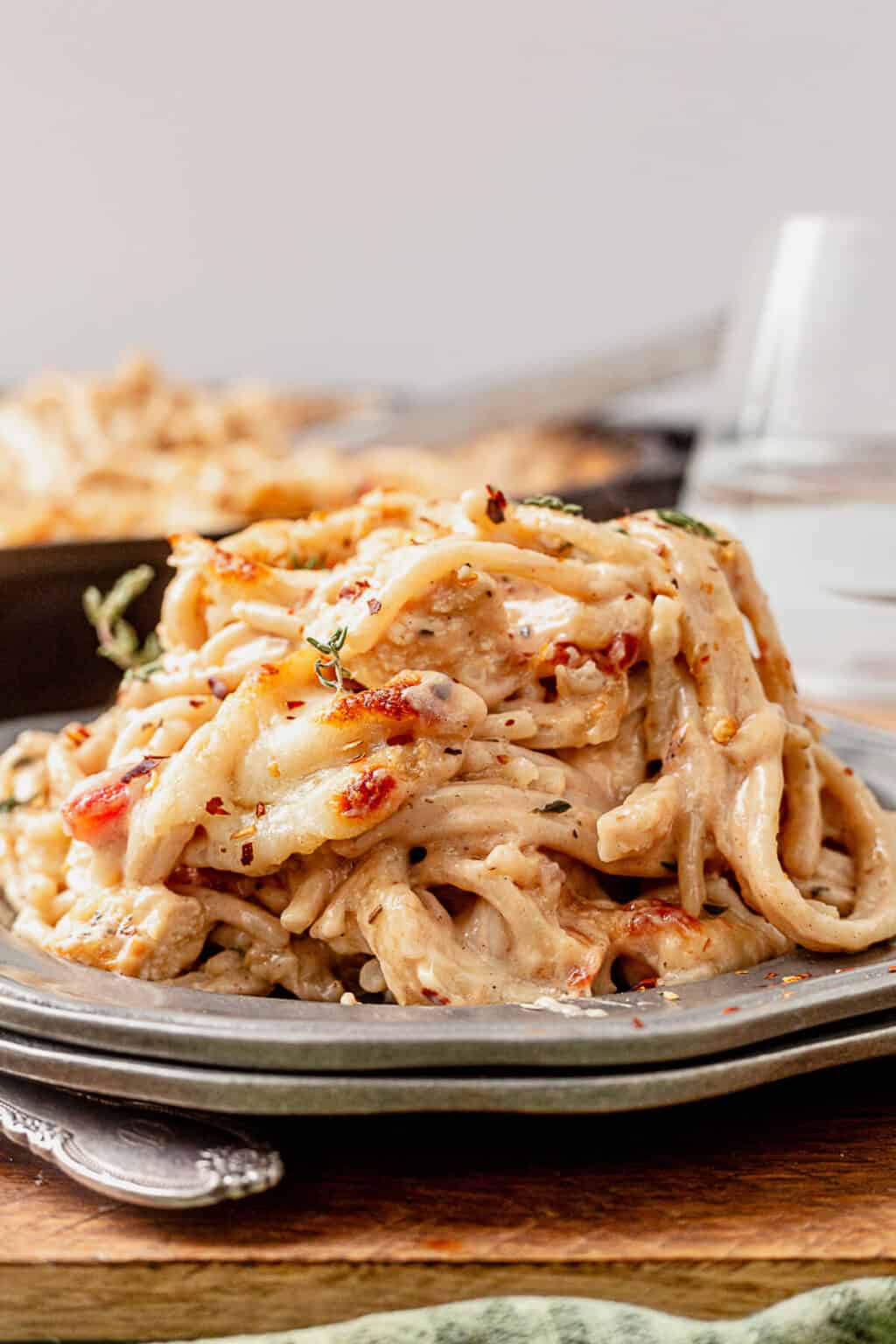 Quick and Easy Creamy Spaghetti Chicken Recipe