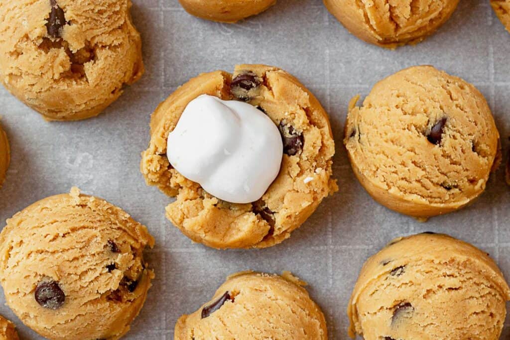 Toasted Marshmallow Peanut Butter Pudding Cookies