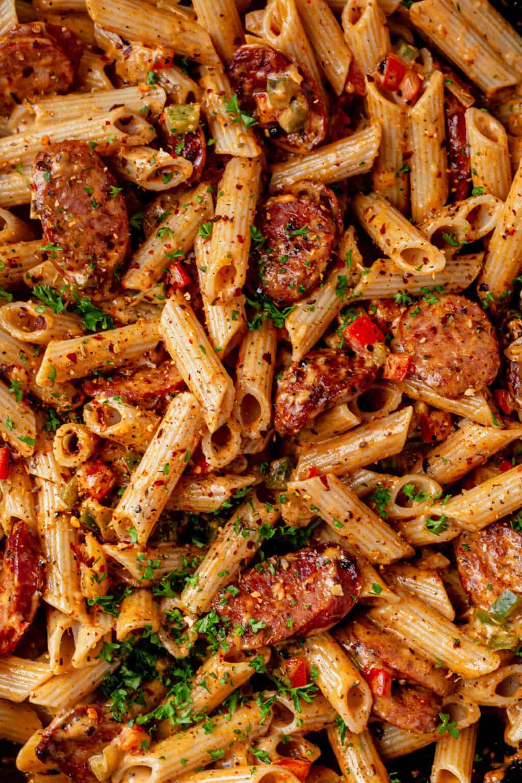 Creamy Cajun Sausage Pasta