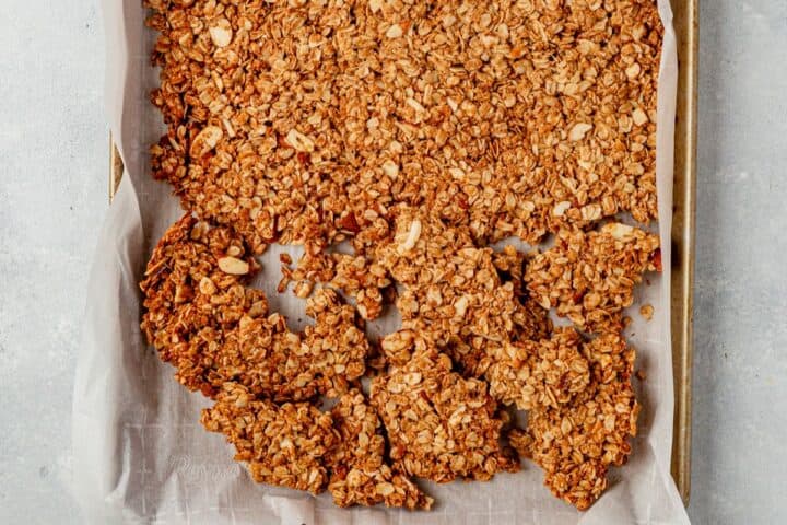 Homemade Vanilla Almond Granola Clusters Recipe