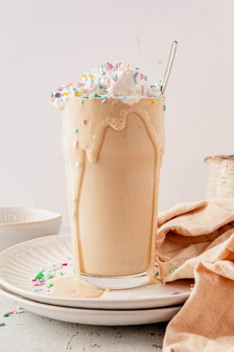 Healthy Cake Batter Protein Shake [5 Minutes!]