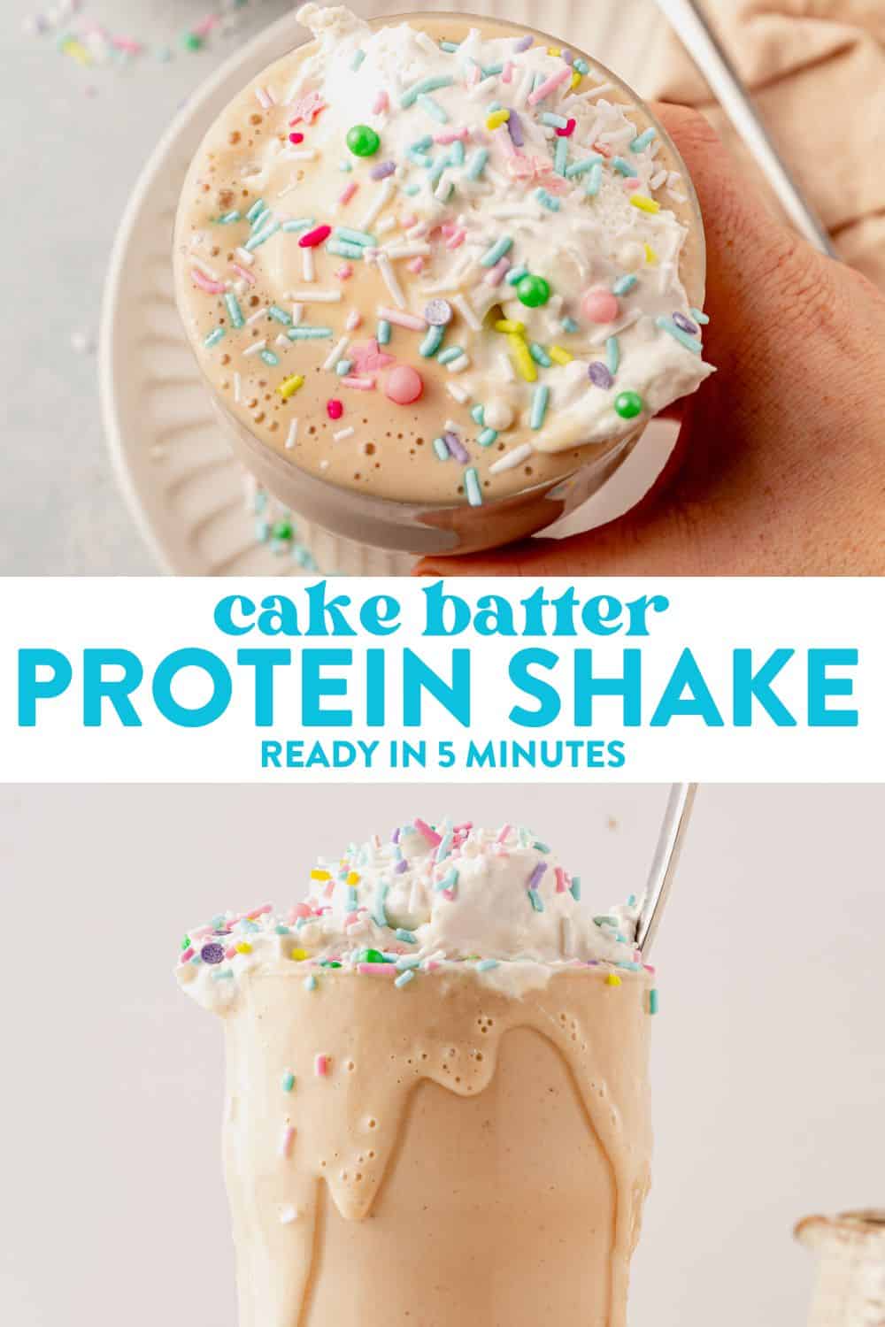 Healthy Cake Batter Protein Shake [5 Minutes!]