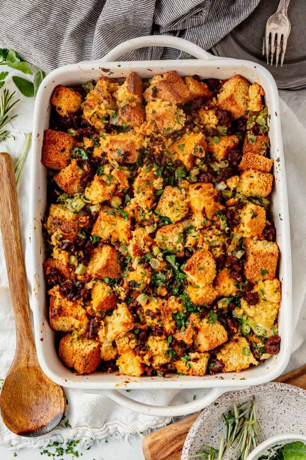 Chorizo Cornbread Stuffing | What Molly Made