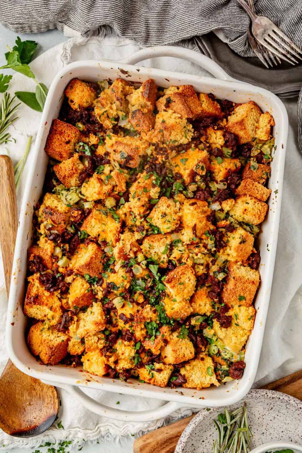 Chorizo Cornbread Stuffing | What Molly Made