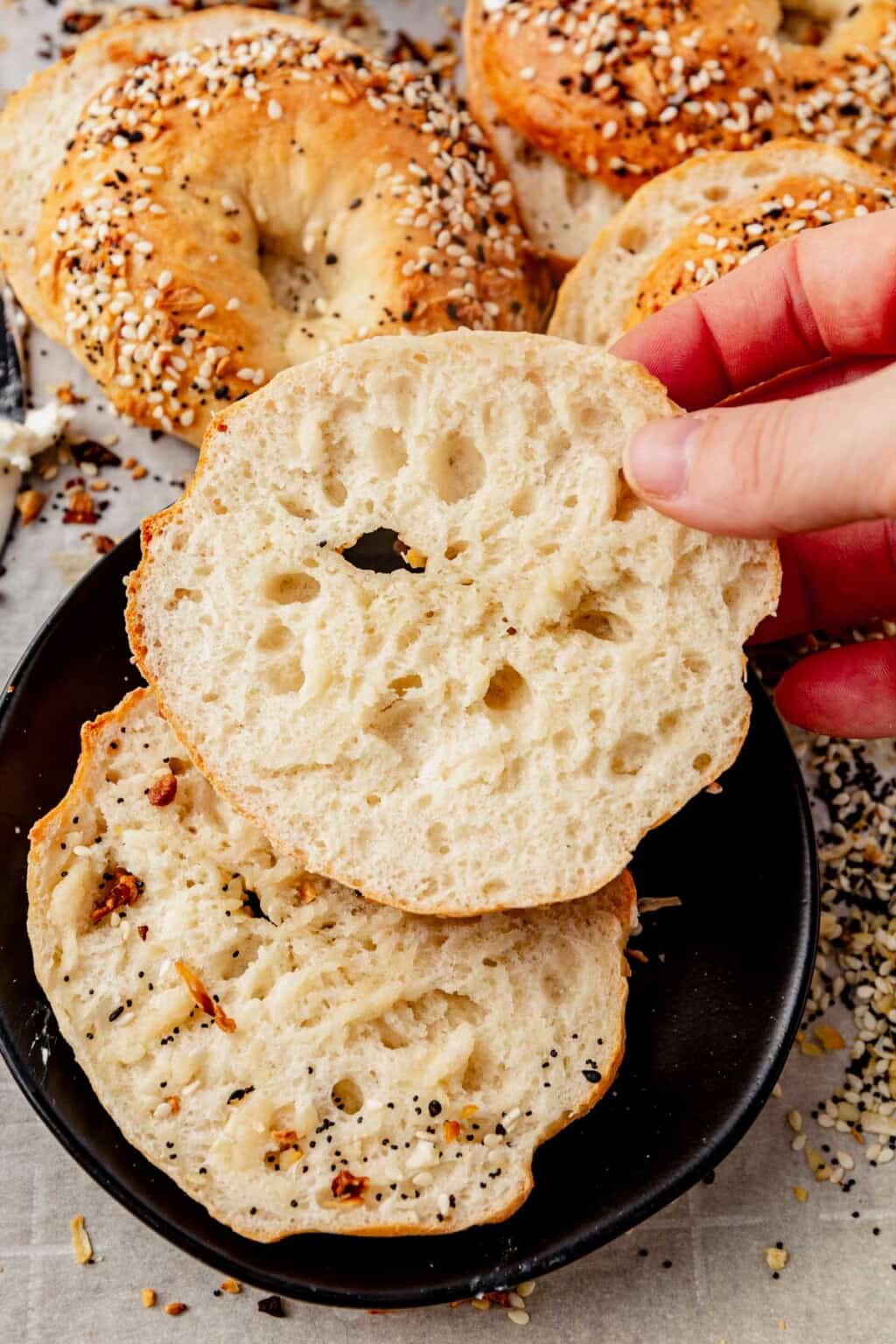 High Protein Cottage Cheese Bagels (Oven or Air Fryer)