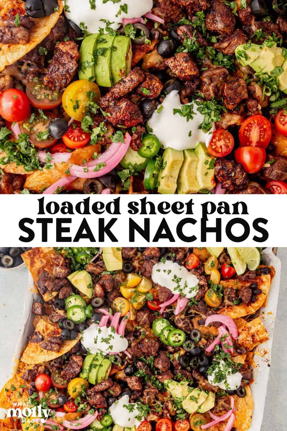 Loaded Steak Nachos | What Molly Made