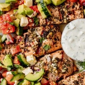Greek Salmon (Grilled or Baked)